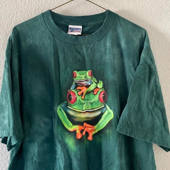 Vintage | Shirts | Vintage Discovery Channel Graphic Tee Frog ...